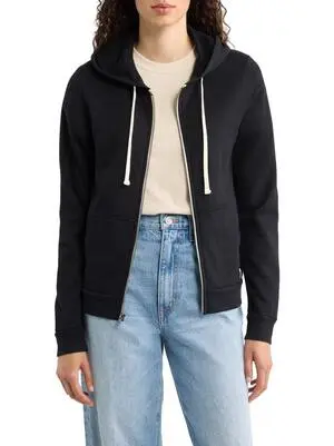 Marine Layer Afternoon Full Zip Hoodie - Black