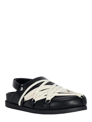 AZALEA WANG Kimber Strappy Clogs - Black