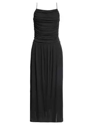 KALLMEYER Reese Ruched Sleeveless Maxi Dress - Black