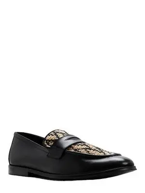 Aldo Fano Leather Penny Loafer - Black