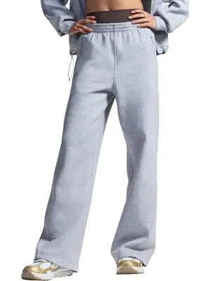 Under Armour Unstoppable Performance Fleece Wide Leg Pants - Light Grey