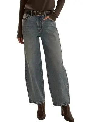 FAVORITE DAUGHTER Favorite Daughter The Mercer Mid Rise Easy Straight Leg Jeans
