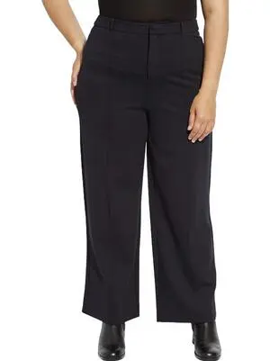 Lyssé Nadia High Waist Wide Leg Ponte Trousers - Midnight