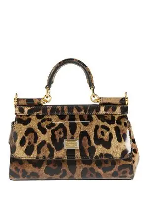 Dolce & Gabbana Mini Sicily Leather Top Handle Bag - Leo