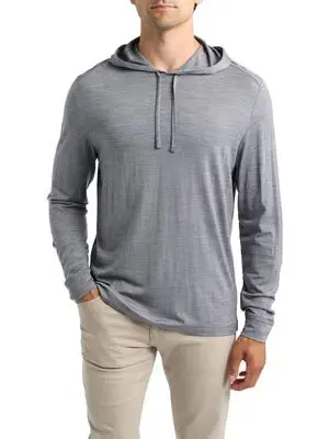 Johnnie-o Merino Wool Hoodie - Carbon