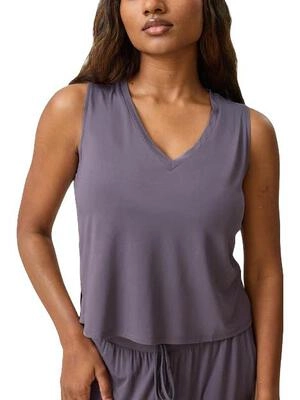 KINDRED BRAVELY Kindred Bravely Aria Cropped V-Neck Tank Granite