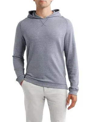 Johnnie-o Cotton Blend Hoodie - Navy
