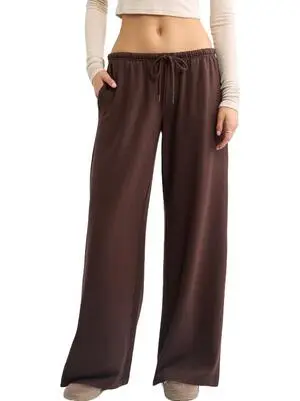Bp. Wide Leg Sweatpants - Brown Coffee