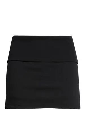 Bp. BP. Foldover Fleece Miniskort Black Jet