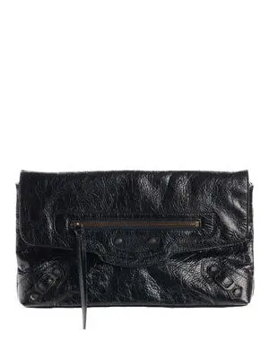 BALENCIAGA Balenciaga Le City Clutch In Crinkled Lambskin