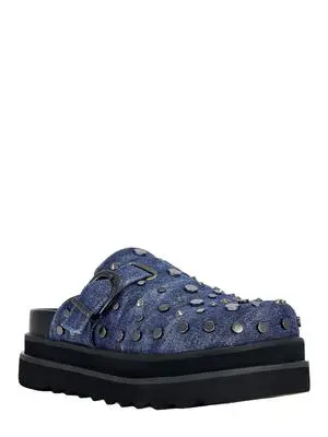 AZALEA WANG Billie Platform Mule - Denim
