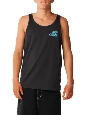 Rip Curl Disorder Legacy Cotton Tank - Washed Black