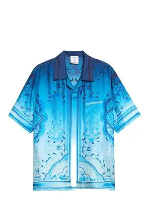 Casablanca Egyptian Rug Silk Camp Shirt - Silk Twill