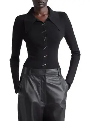 GRACE LING GRACE LING Angular Ribbed Cardigan