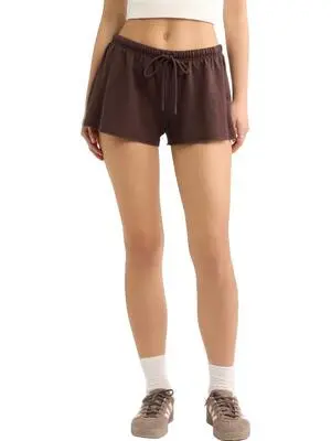Bp. Narrow Drawstring Sweat Shorts - Brown Coffee