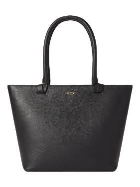 OSPREY LONDON Osprey London Collier Leather Tote Bag Black