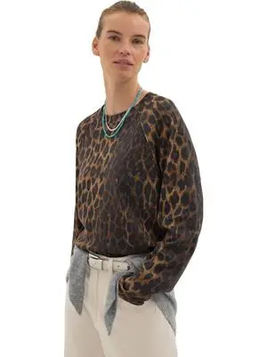 HUSH Hush Matilda Raglan Top Soft Leopard