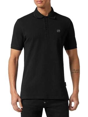 Philipp Plein Polo Shirt Skull&bones - Black