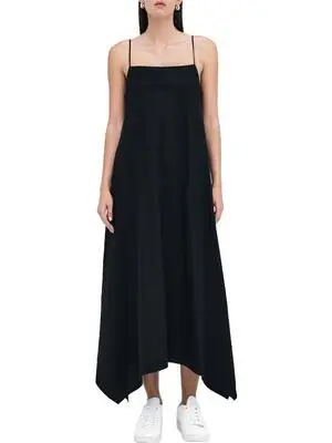 MARCELLA Pelham Cotton Poplin Maxi Dress - Black