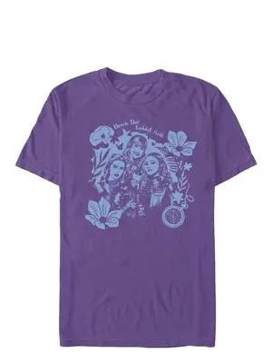 DESCENDANTS Wicked Wonderland Down The Rabbit Hole Graphic T-shirt - Purple