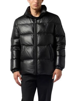 PHILIPP PLEIN Philipp Plein Leather Padded Jacket