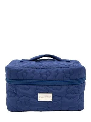 CAPEZIO Quilted Vanity Case With Top Handle - Blue