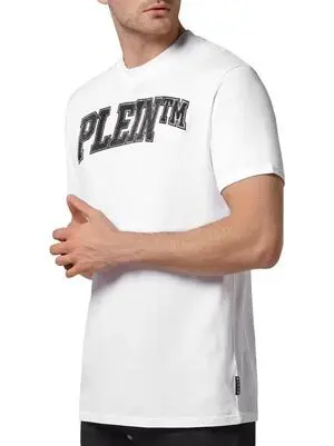 Philipp Plein T-shirt Round Neck - White/black