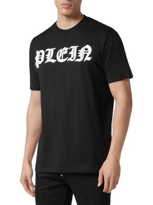 Philipp Plein T-shirt Round Neck Gothic Plein Men Black