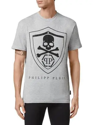 Philipp Plein T-shirt Round Neck Ss - Grey