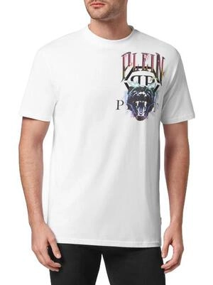 Philipp Plein T-shirt Round Neck Ss Tm Men White