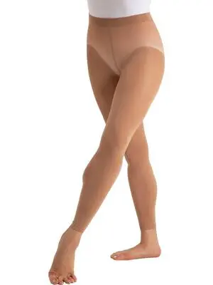CAPEZIO Ultra Soft Footless Tights - Light Beige