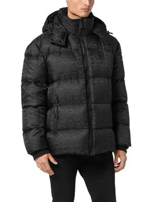 Philipp Plein Monogram Bomber Jacket - Black