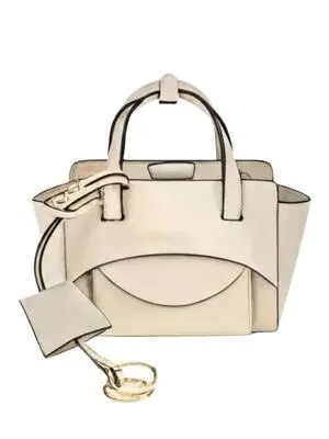 B Sides Leather Mini Flap Shoulder Bag - Neutrals