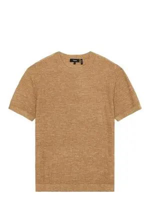 Theory Kolben Pacific Linen Tee - Fresh Khaki