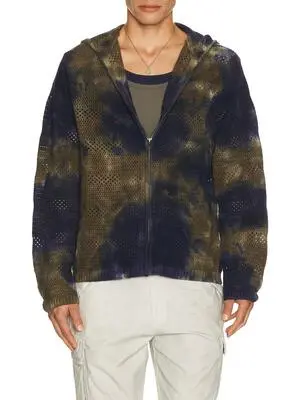 THISISNEVERTHAT Thisisneverthat Crochet Knit Zip Hoodie