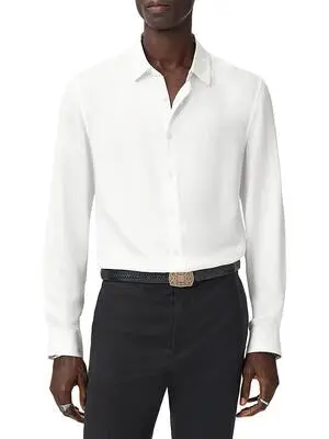 John Varvatos Ross Long Sleeve Button Front Shirt - White