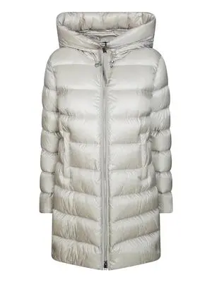 Moncler Suyenne Long Parka Jacket - Beige