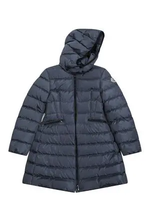 Moncler Long Quilted Jacket - Grigio