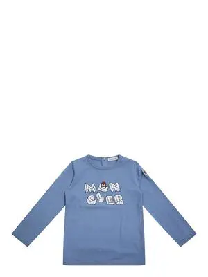 Moncler Long Sleeve T-shirt - Blu
