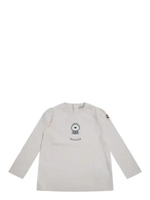 Moncler Teddy Bear" Long Sleeve T-shirt - Beige