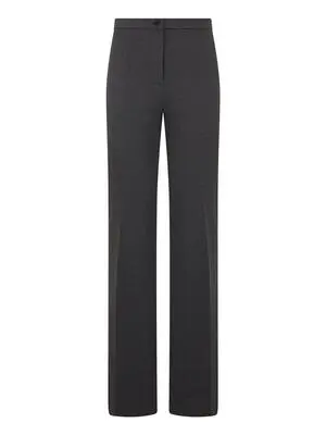 Pinko High-waist Tailored Trousers - Heather Grey
