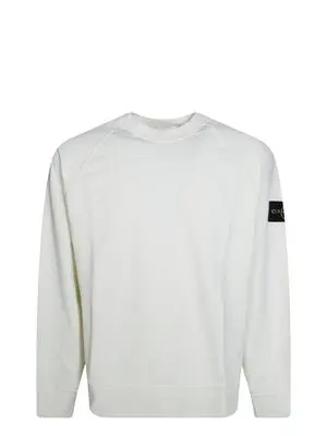 Stone Island Stone-effect Cotton Sweatshirt - Beige