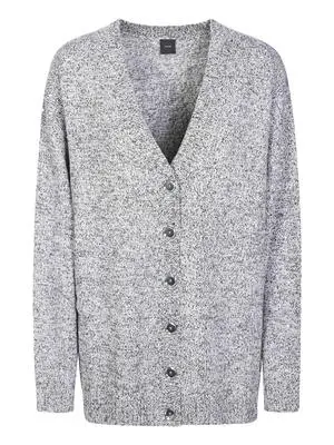 Pinko Muline Knit Cardigan - Bianco