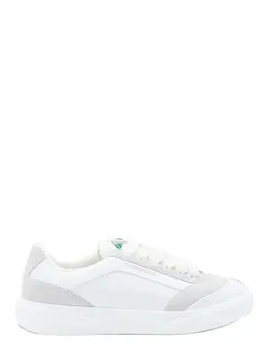 Casablanca Paneled Suede Sneakers - White