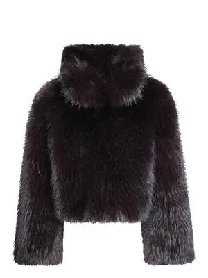 Pinko Gravina Faux Fur Jacket - Viola