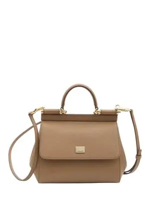 Dolce & Gabbana Dauphine Calfskin Mini Bag - Marrone