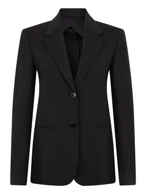 MAX MARA MAX MARA STUDIO Single-Breasted Blazer With Reversible Collar