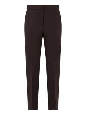 MAX MARA MAX MARA Slim-Fit Wool Trousers With Pleats And Belt