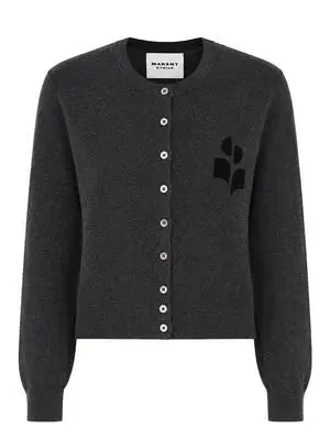 MARANT ETOILE Lona Knit Cardigan - Grey
