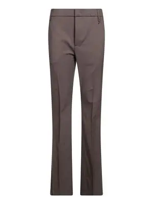 DONDUP Lexi Skinny-fit Tailored Trousers With Charm In Stretch Wool Gabardine - Marrone